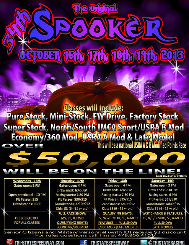 United States Racing Association | 34th Annual Spooker slated for Oct ...